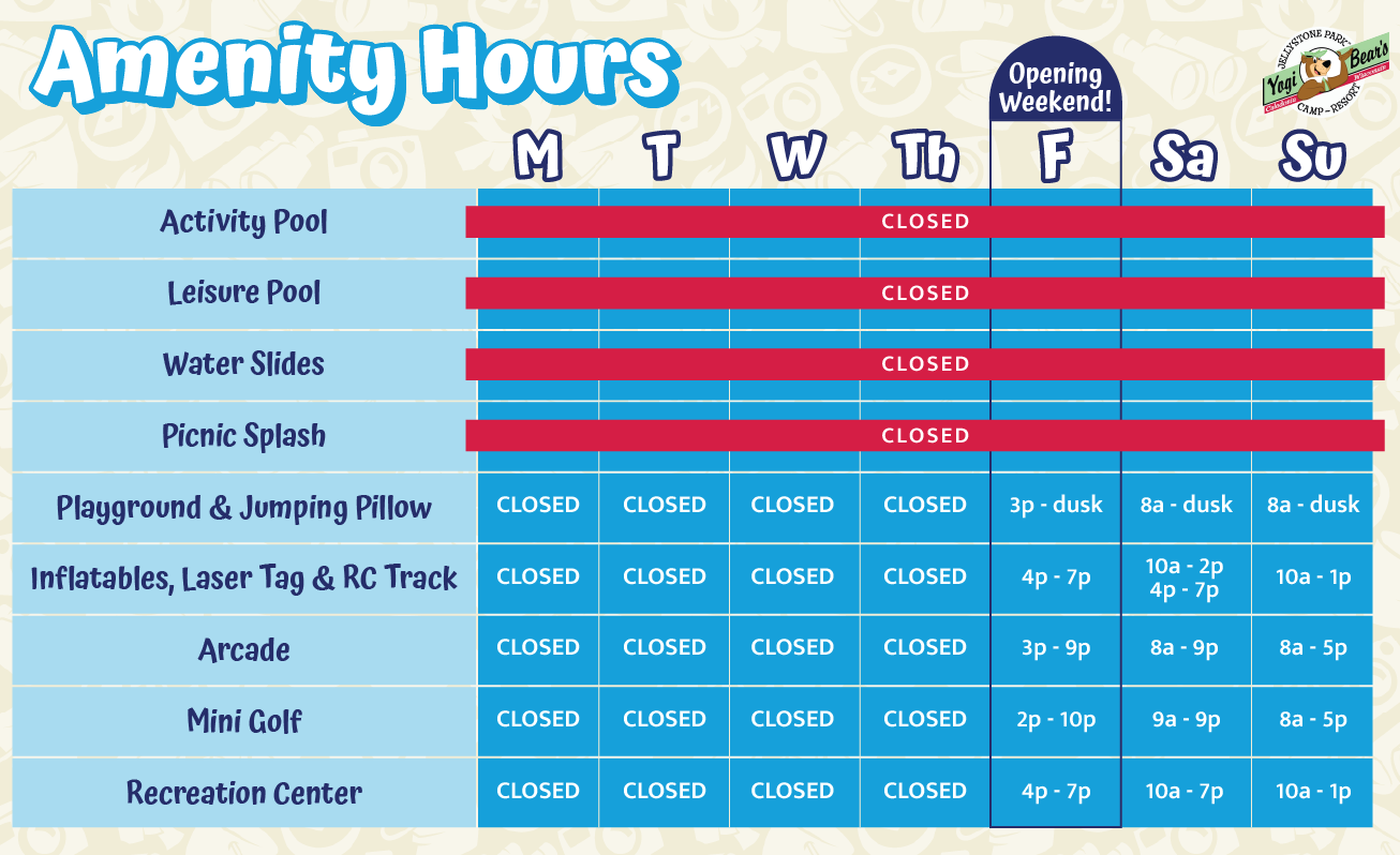 Hours & Activity Schedule